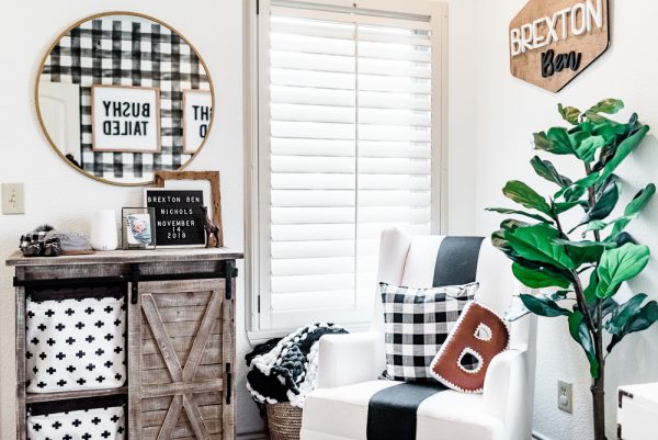 Brexton’s Black and White Boho Farmhouse Nursery - Ashlee Nichols